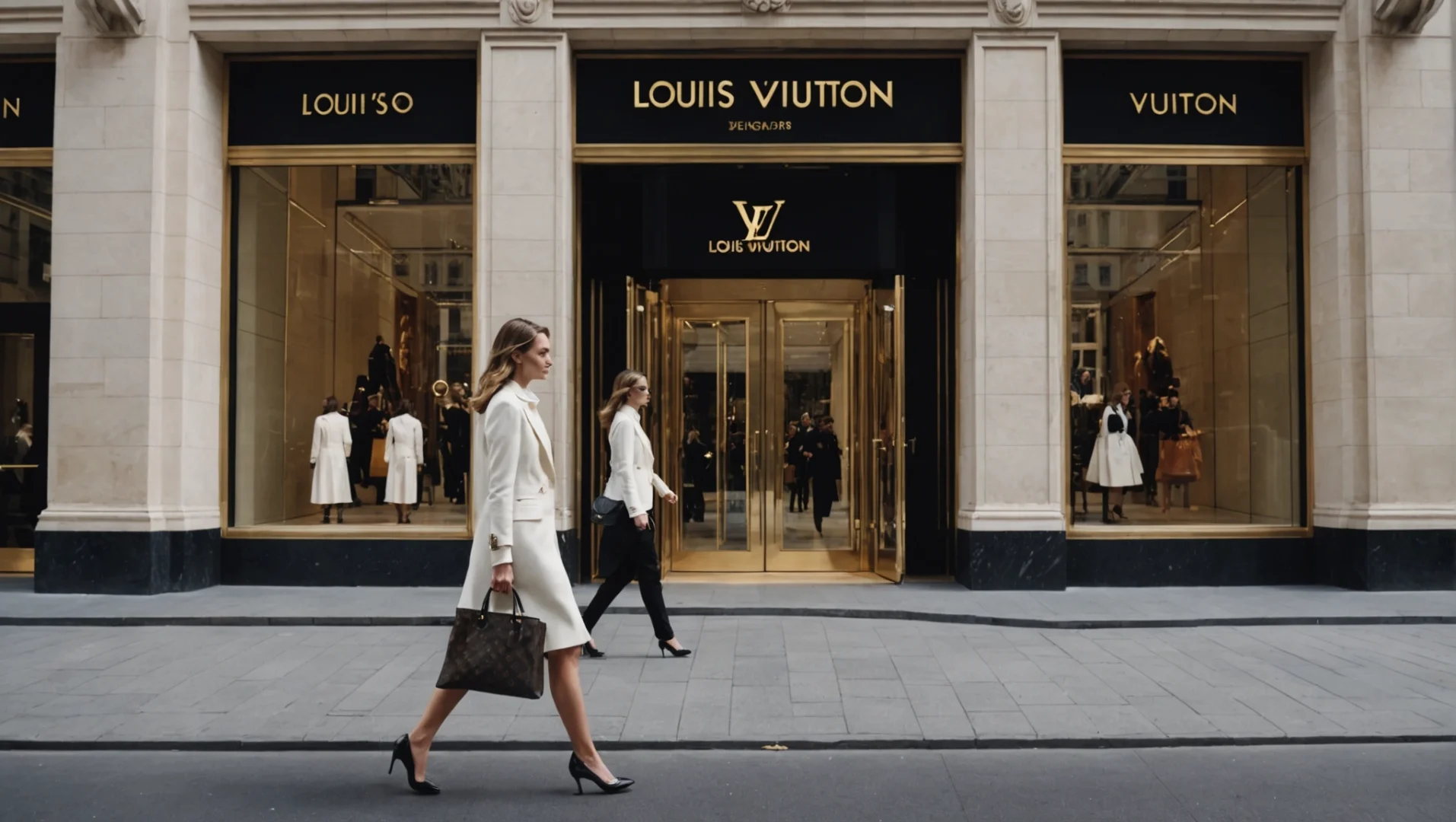 Femme et style : comment la façade Louis Vuitton redéfinit le luxe